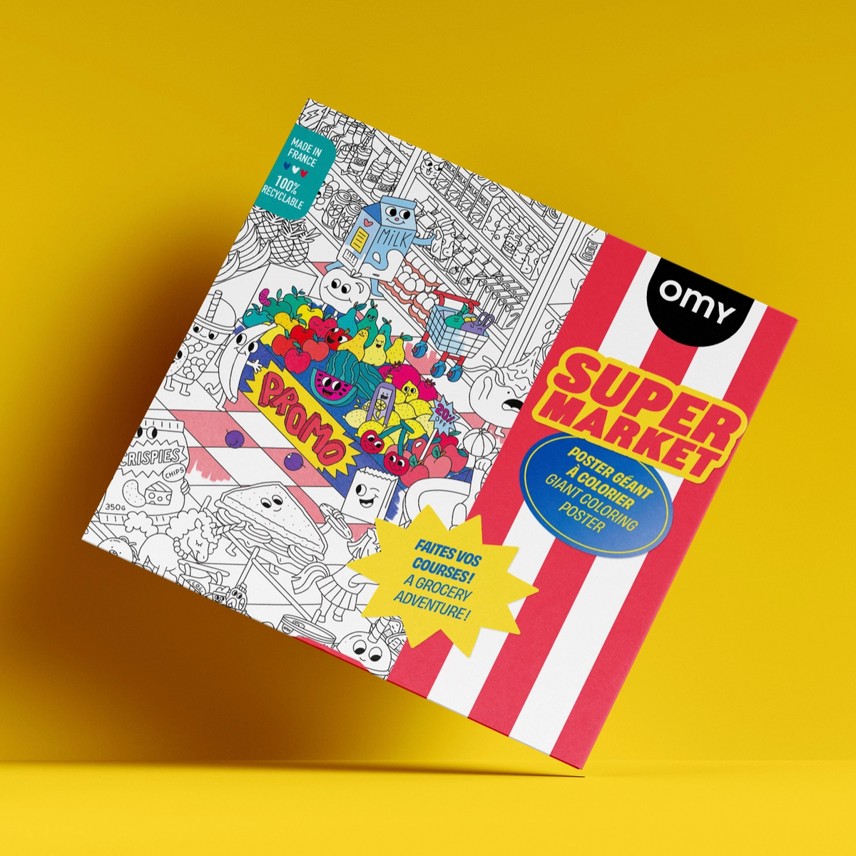 Giant Coloring Poster, Supermarket – The Youngsters